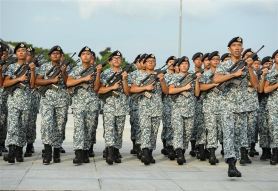 NEW UNIFORMS DEBUT AT SAF DAY PARADE